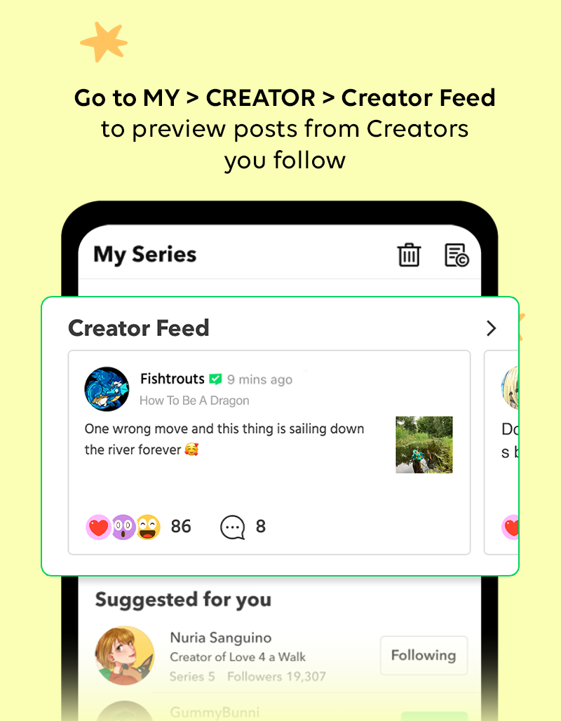 Introducing Creator Feed – WEBTOON CANVAS