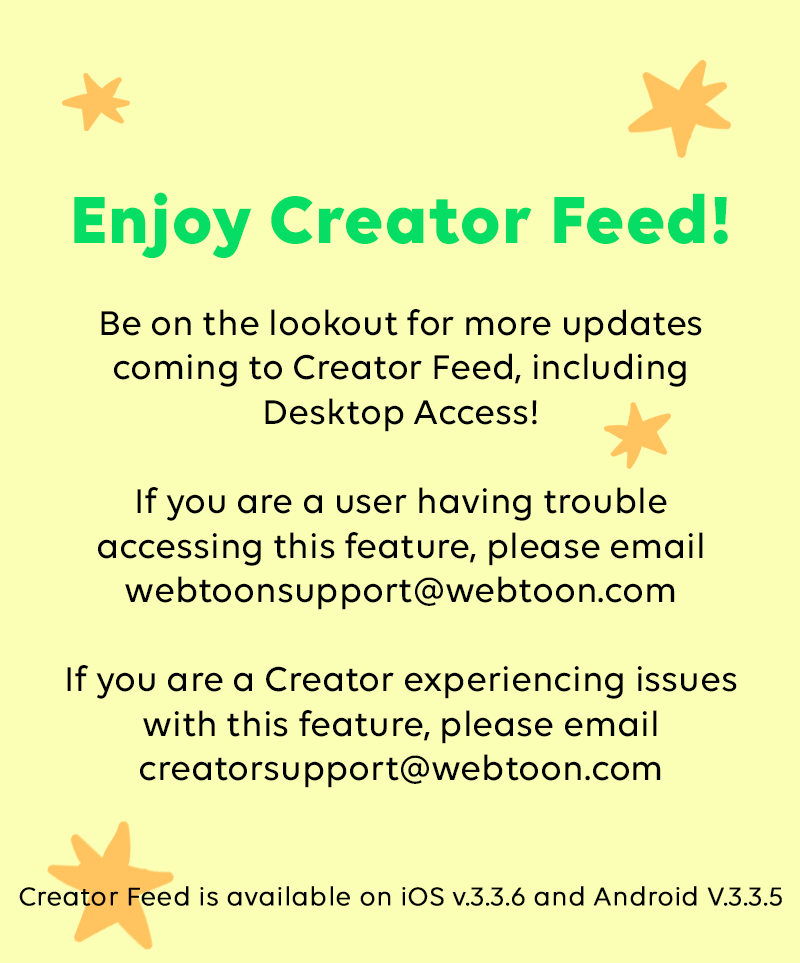 Introducing Creator Feed – WEBTOON CANVAS